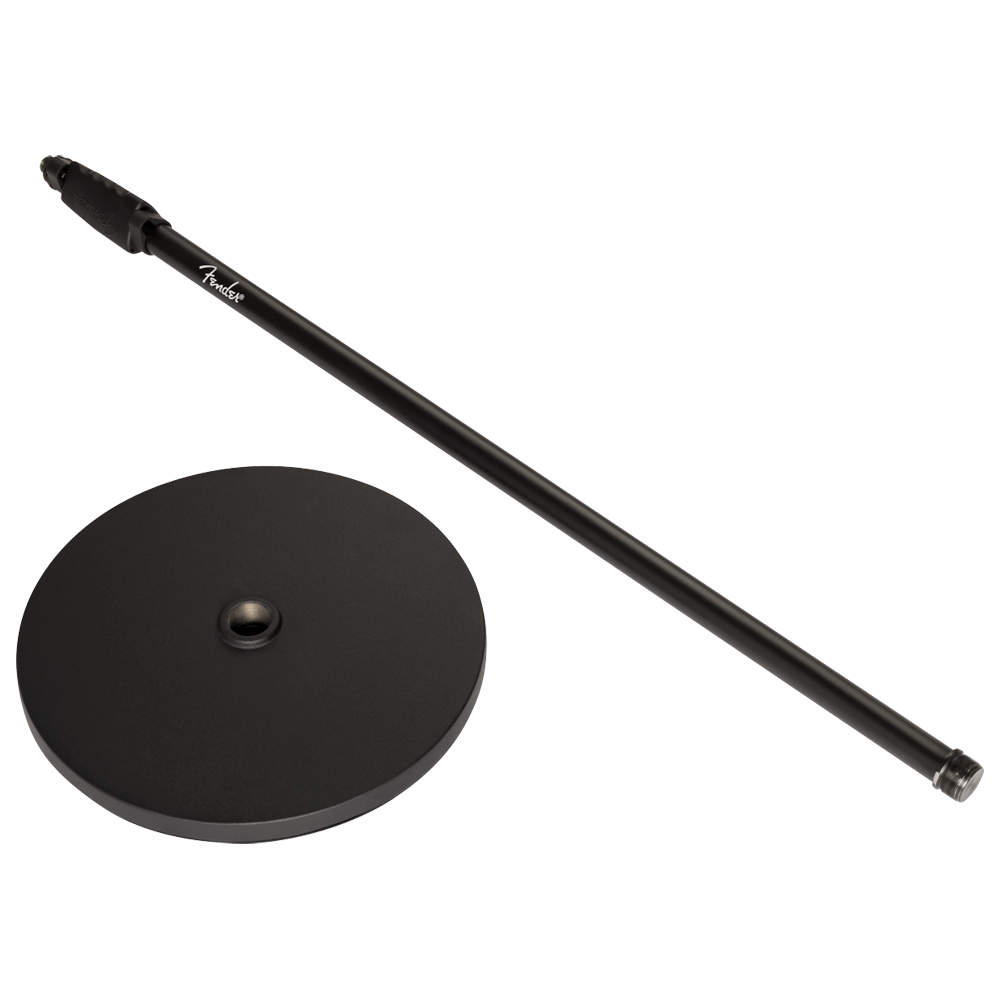 Fender Round Base Microphone Stand with Removable Pick and Slide Holde