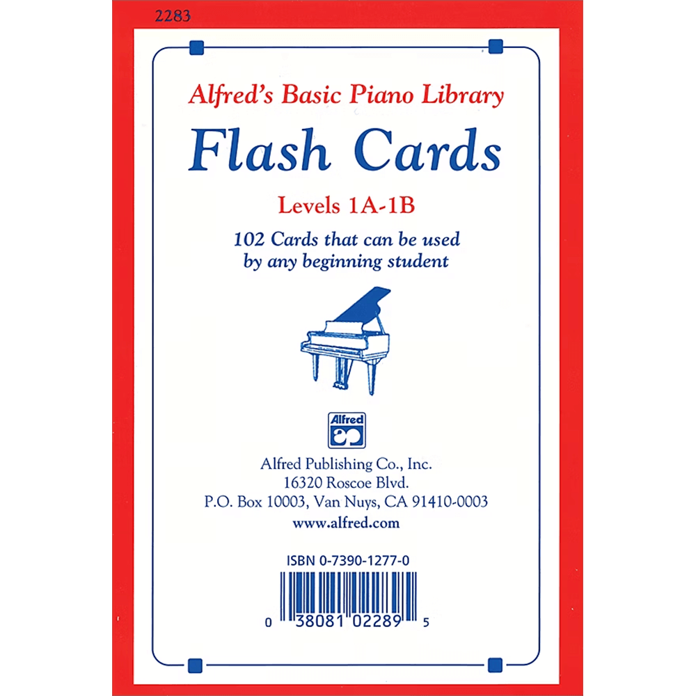 Alfred Basic Piano Library: Flash Cards, Levels 1A & 1B