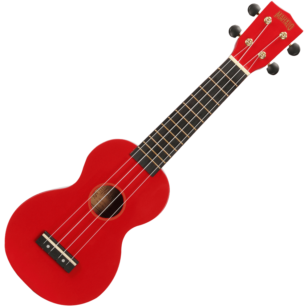 Mahalo MR1RD Rainbow Series Soprano Ukulele – Red