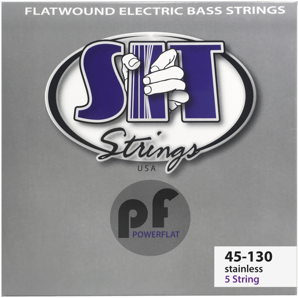SIT Strings PF545130L Light 5-String Power Flat Flatwound Bass Strings
